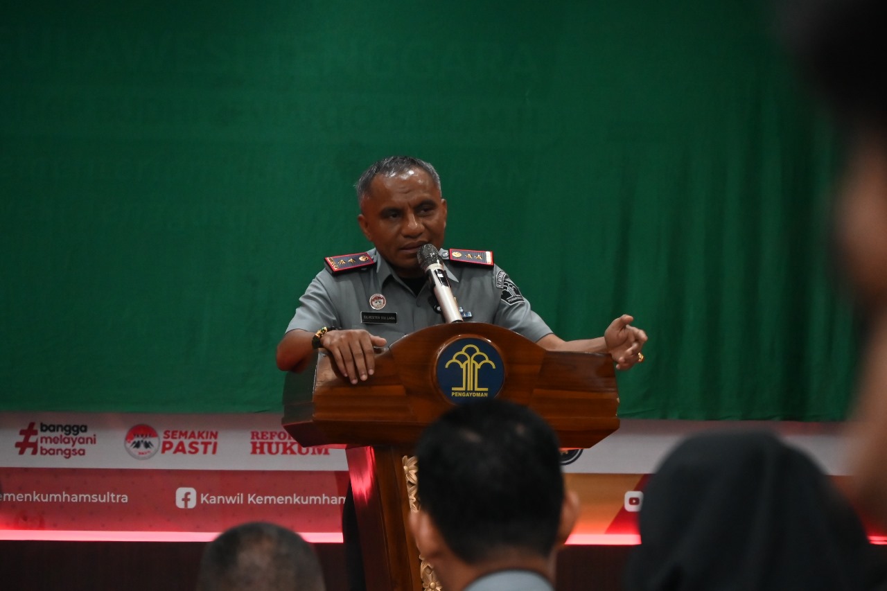 Pimpin Apel Pagi Bersama, Kakanwil Sapa Seluruh UPT di Lingkup Kanwil Kemenkumham Sultra